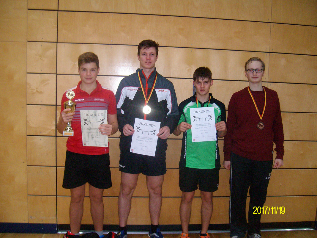 Tischtennis Bezirkseinzelmeisterschaften der Jugend und Schüler ...