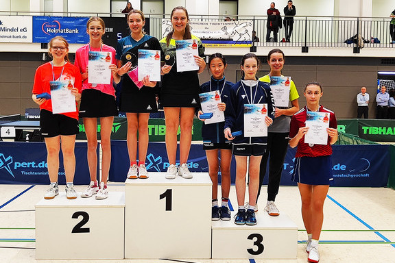 Julia Sander Überraschungssiegerin im Doppel / Eva Gao und Nina Ott ...