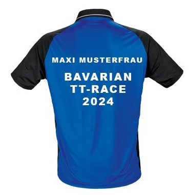Jetzt kann in einem eigenen Race-Trikot mit Namen auf dem Rücken ...